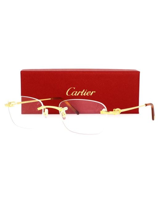 Cartier Eyewear in Red | Lyst