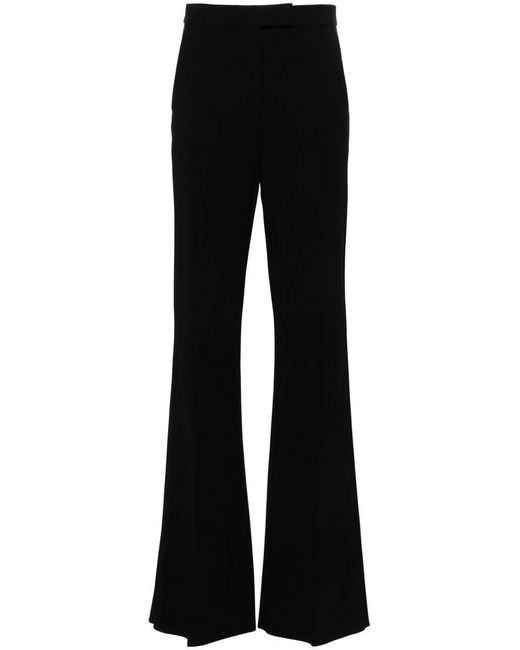 Max Mara Compact Jersey Pants in Black | Lyst