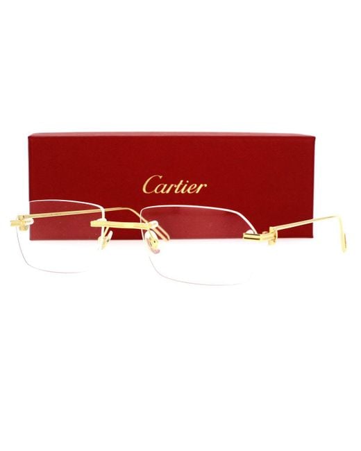 Cartier Eyewear in Red for Men | Lyst