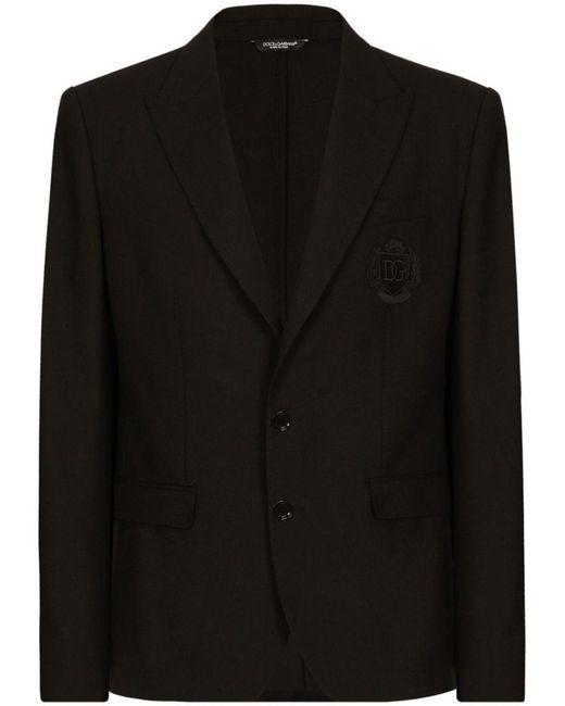 Dolce & Gabbana Refined Tailored Jacket in Black for Men | Lyst