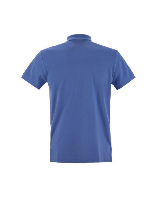 Polo Ralph Lauren Slim-Fit Pique Polo Shirt in Blue for Men | Lyst