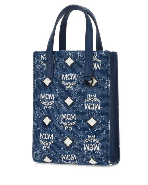 MCM Handbags in Blue | Lyst