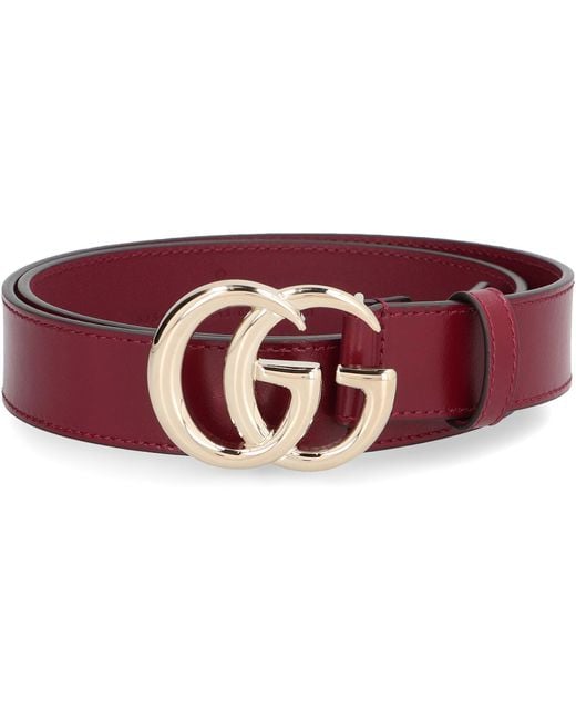 Gucci Belts in Red | Lyst