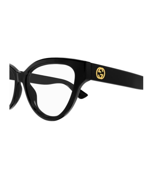 Gucci Gg1581O Linea Gg Logo Eyeglasses in Black | Lyst UK