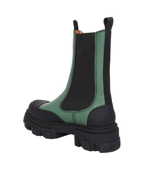 Ganni Boots in Green | Lyst