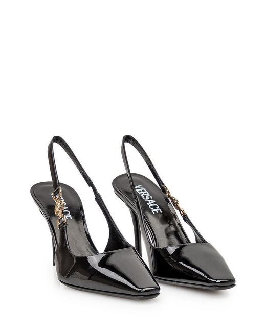 Versace Heels in Black | Lyst