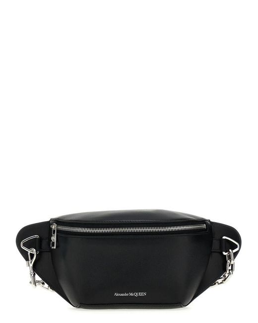 Alexander McQueen Biker Fanny Pack in Black for Men | Lyst