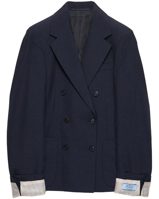 Prada Jacket in Blue | Lyst