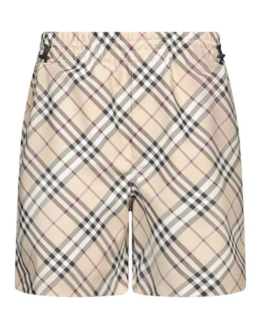 Burberry Shorts in Natural for Men | Lyst