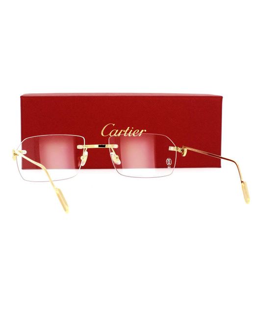 Cartier Eyewear in Red for Men | Lyst