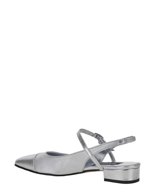CAREL PARIS 'Oceano' Colored Slingback Ballet Shoes With Contrasting ...