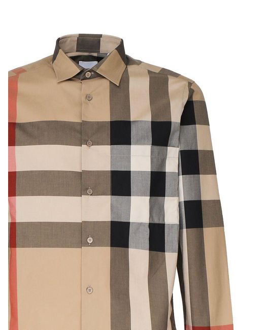 Burberry Shirts in Brown for Men | Lyst