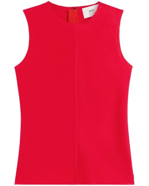 Ami Paris Ami Top in Red | Lyst