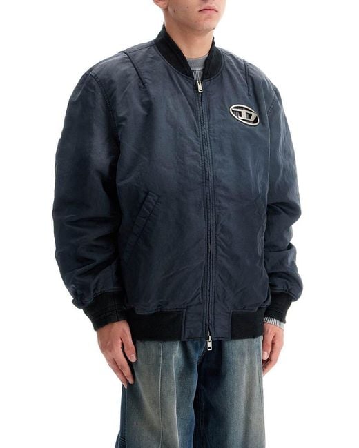 DIESEL Coats & Jackets in Blue for Men | Lyst