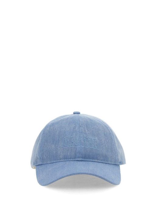 Ganni Caps in Blue | Lyst