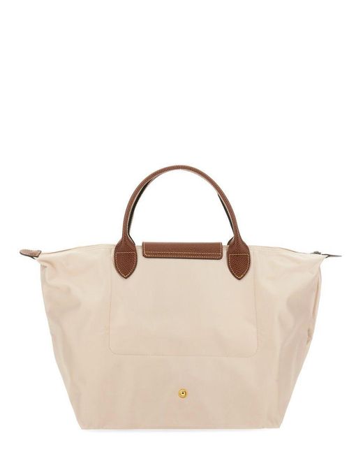 Longchamp Shoulderbags in Natural | Lyst