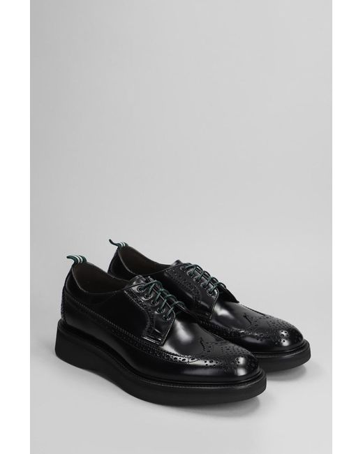 Green George George Laced Up in Black for Men | Lyst