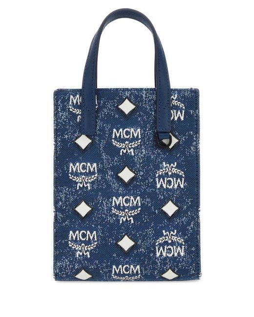 MCM Handbags in Blue | Lyst