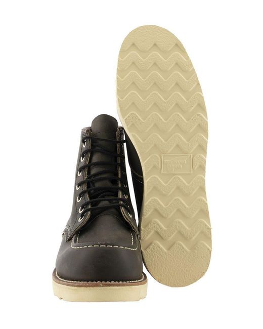 Red Wing Wing Classic Moc in Black for Men | Lyst