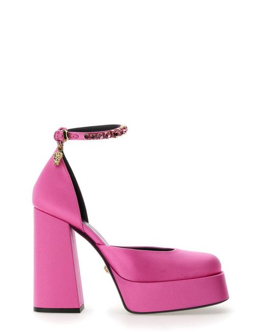 Versace Heels in Pink | Lyst