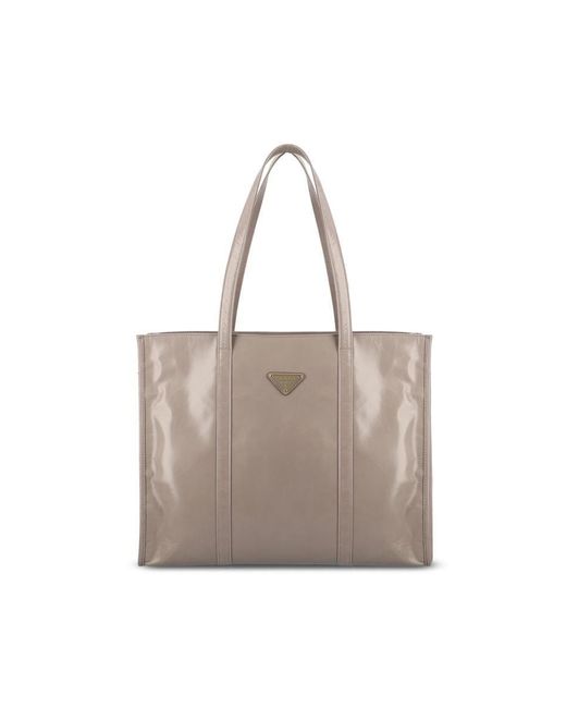 Prada Bags in Natural | Lyst