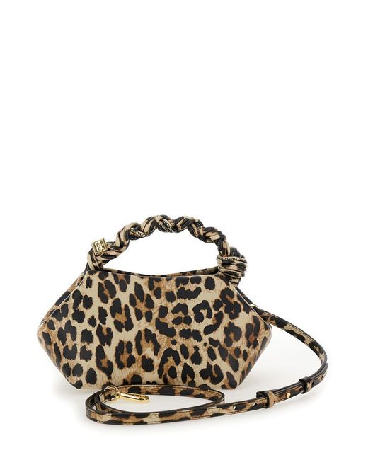Ganni 'Bou' Small Crossbody Bag With Logo Plaque On The Front And All ...