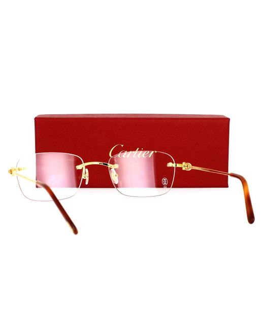 Cartier Eyewear in Red | Lyst