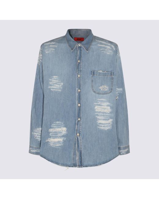 424 Denim Jacket in Blue for Men | Lyst