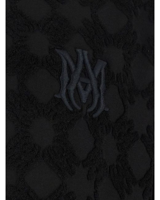 Amiri 'Ma Quad' Polo With All-Over Motif And Logo Detail On The Chest ...