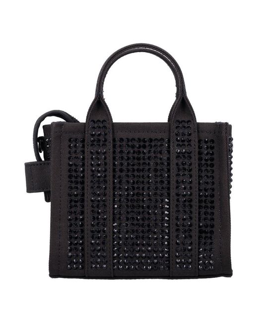 Marc Jacobs The Crystal Canvas Crossbody Tote Bag in Black | Lyst