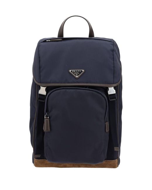 Prada Backpacks in Blue for Men | Lyst