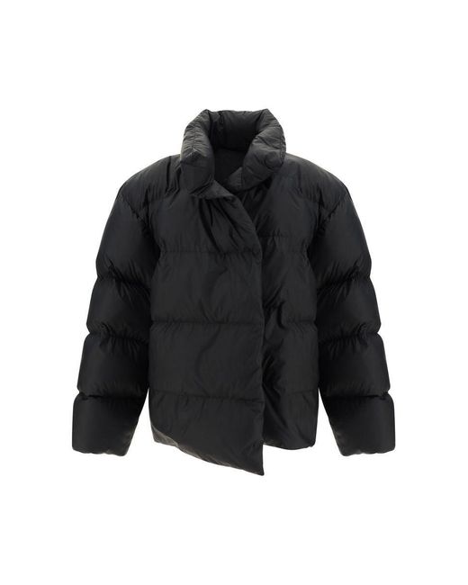 Balenciaga Wrap Oversize Puffer Jacket in Black | Lyst