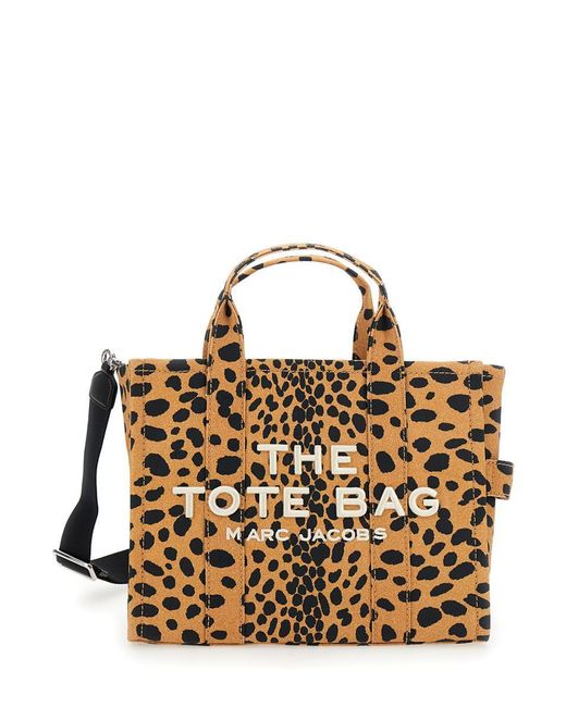 Marc Jacobs 'The Mediumtote Bag' Handbag With All-Over Leopard Print ...