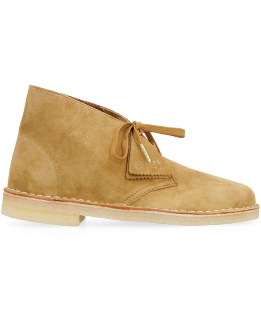 Clarks Laced Up in Natural | Lyst
