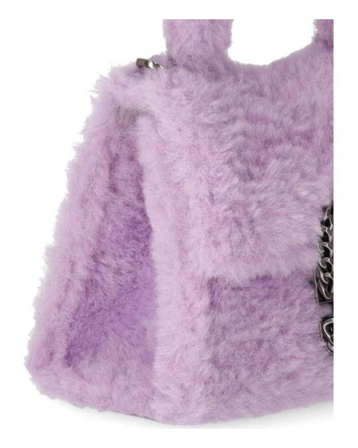 Marc Jacobs The Teddy St. Marc Mini Top Handle Bag in Purple | Lyst UK