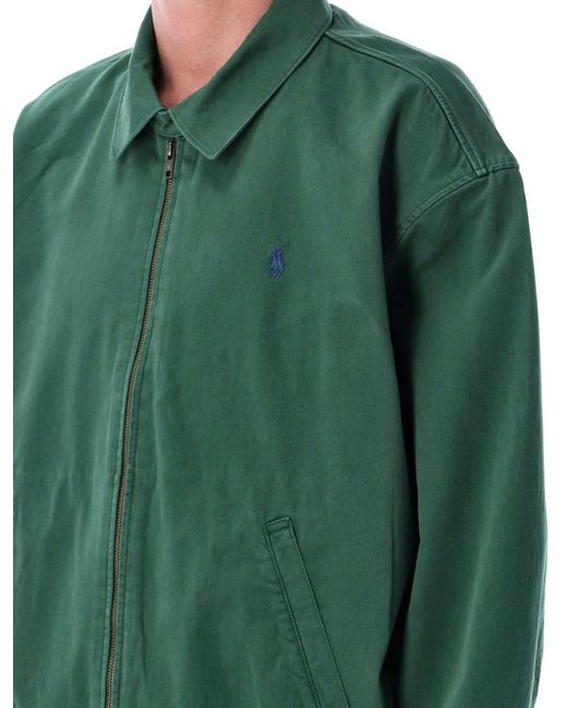 Polo Ralph Lauren Cotton Jacket in Green for Men | Lyst