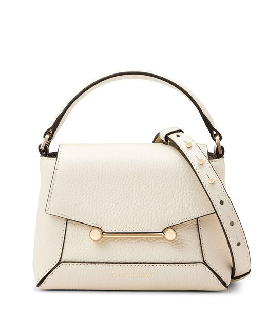 Strathberry Mosaic Nano Grain Vanilla Bags in Natural | Lyst