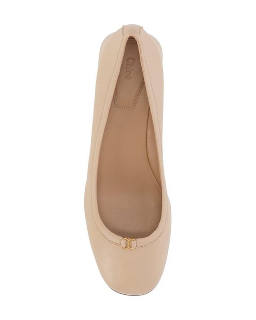 Chloé Heels in Natural | Lyst