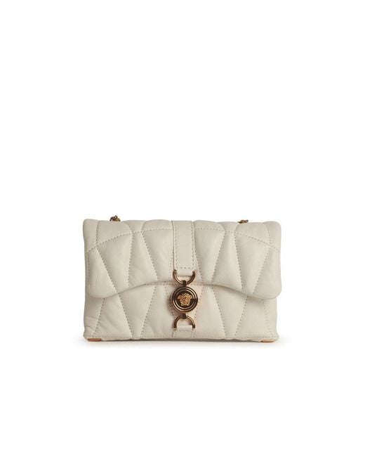 Versace Mini Nappa Kleo Bag In in White | Lyst