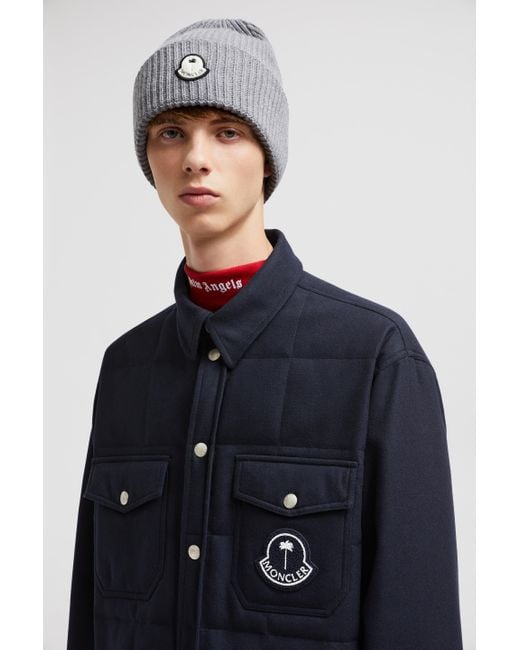 8 MONCLER PALM ANGELS X Palm Angels Wool Flannel Shirt, Gender Neutral ...