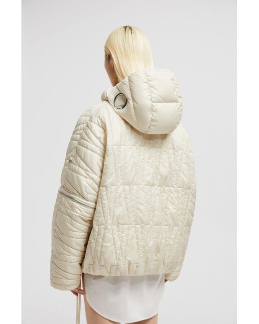 Moncler X Willow Smith Haissa 2-In-1 Short Down Jacket in Gray | Lyst