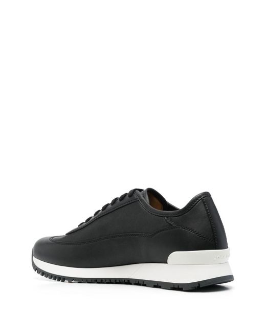 John Lobb Foundry Ii Leather Sneakers In Black For Men Lyst