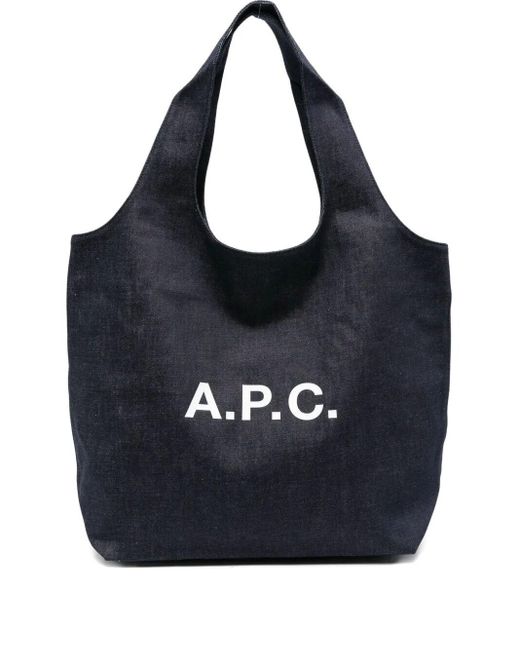 A.P.C. A. P.C. "Ninon" Tote Bag in Black | Lyst UK