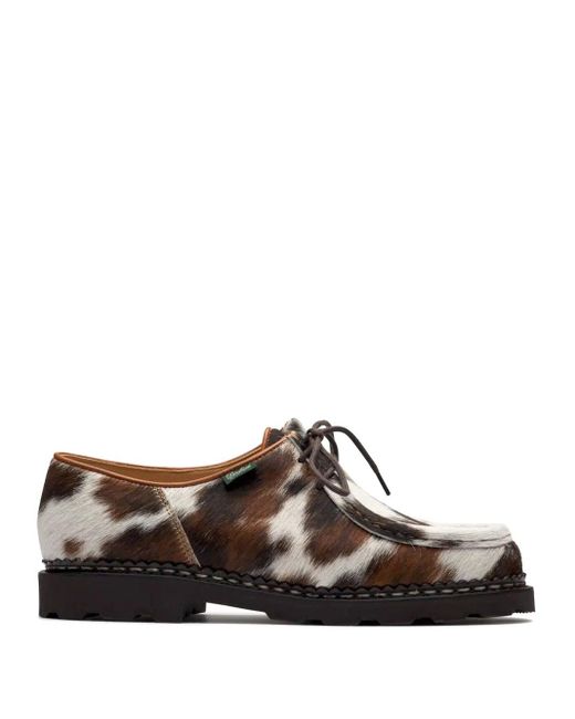 Paraboot Michael Cow Hair Derby Shoes in Brown for Men | Lyst UK