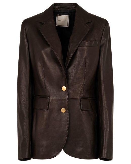 Tagliatore Sophie Leather Jacket Clothing in Black | Lyst UK