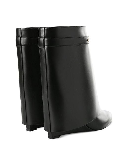 Givenchy Shark 95 Leather Ankle Boots in Black | Lyst UK