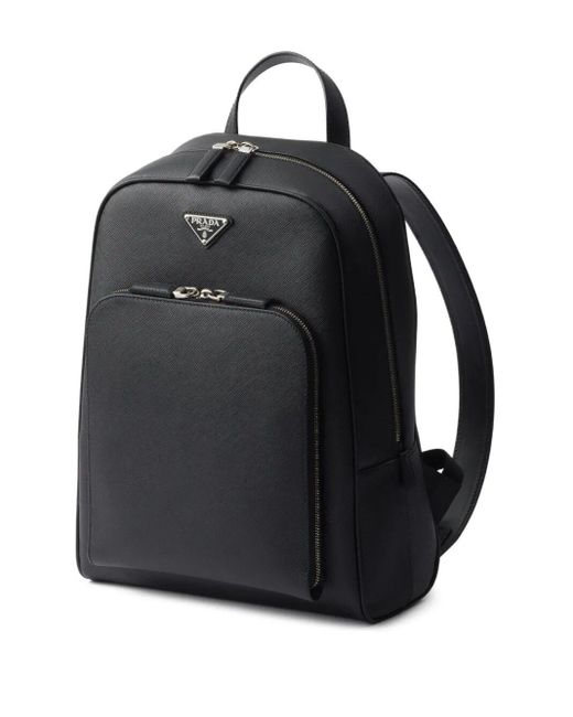 Prada Textured Backpack in Black for Men | Lyst
