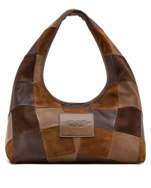 Marc Jacobs The Suede Patchwork Sack Bag in Brown | Lyst UK