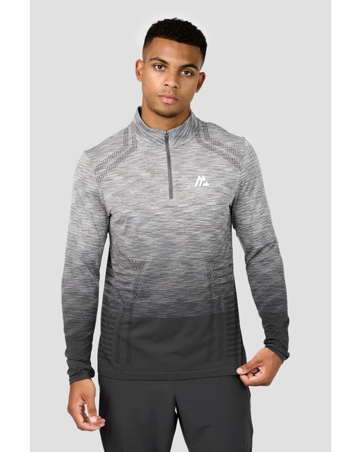 MONTIREX Vector Seamless 1/4 Zip in Grey for Men | Lyst UK