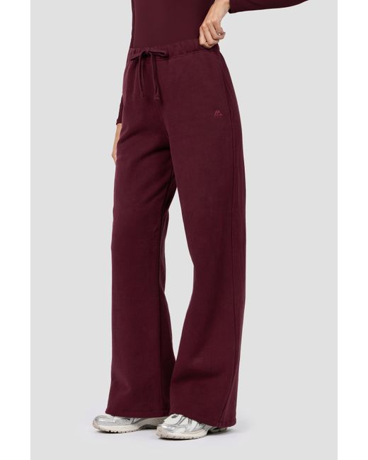 MONTIREX Form Fleece Wide Jogger in Red | Lyst UK